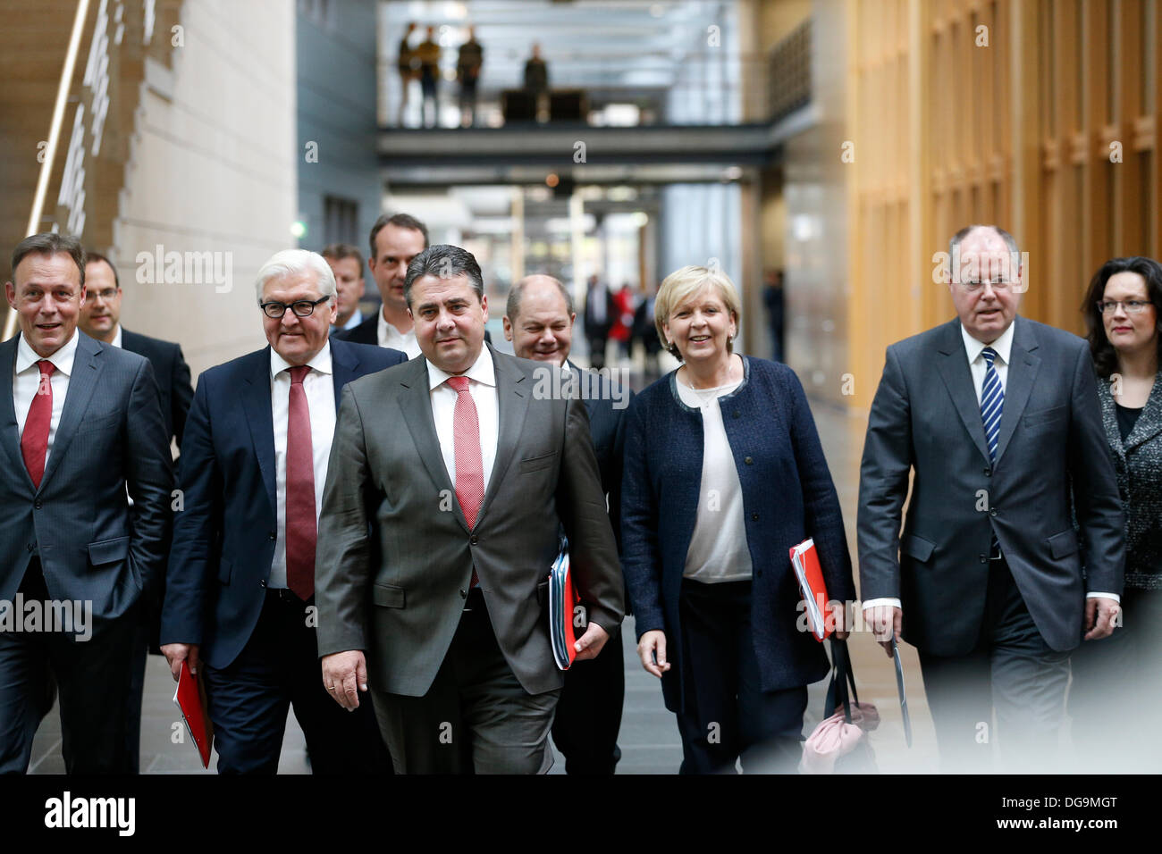 Berlin, Germany. October 17th, 2013. third Exploratory talk between the ...