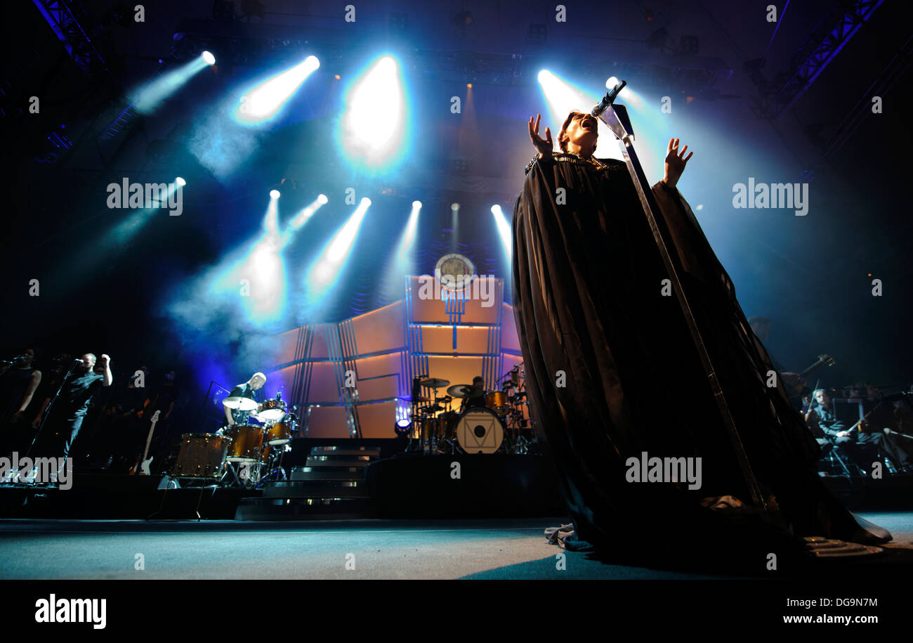 Florence Welch of Florence and The Machine performs on stage during a ...
