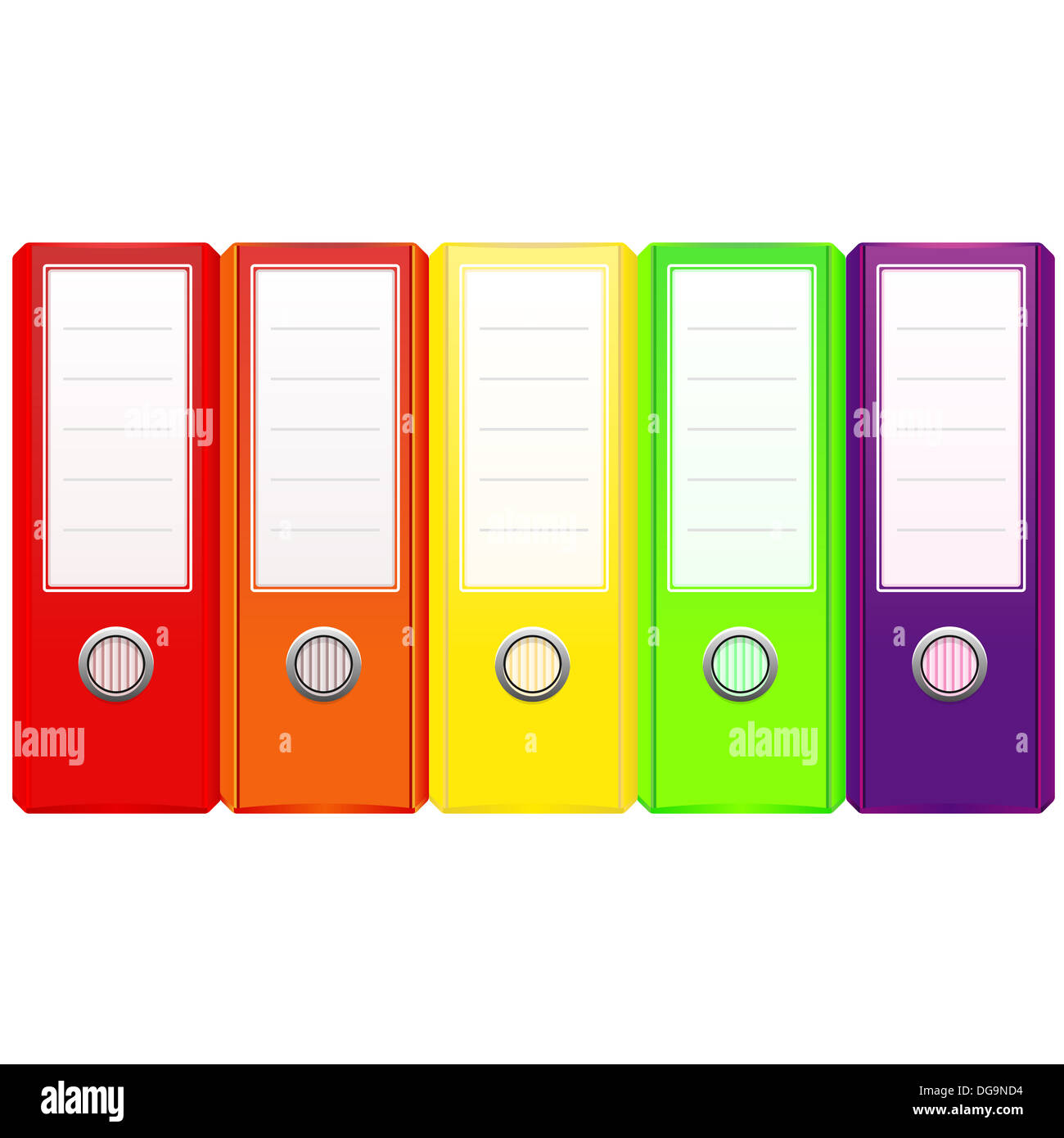 Set of binders Stock Photo - Alamy