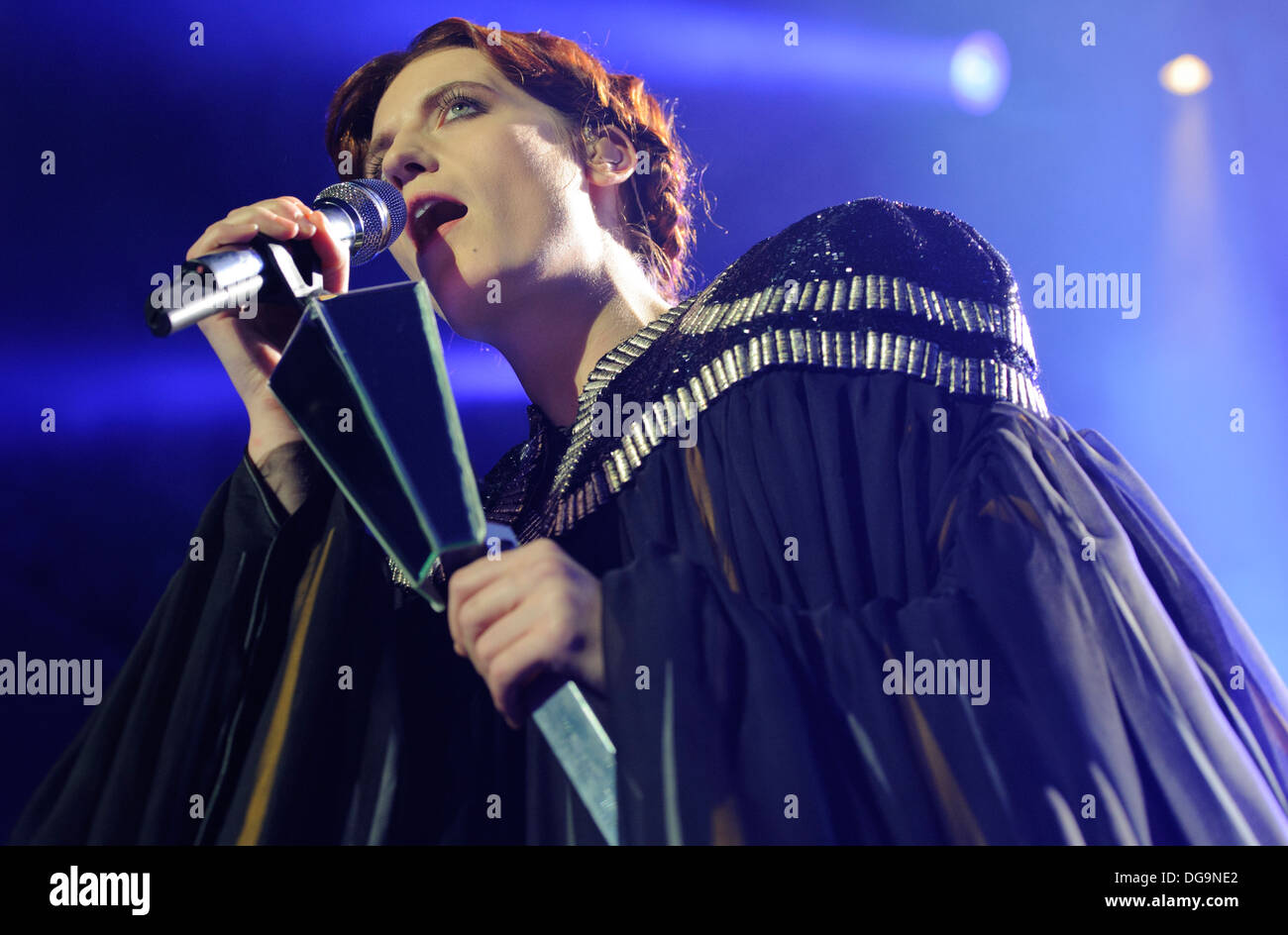 Florence Welch of Florence and The Machine performs on stage during a ...