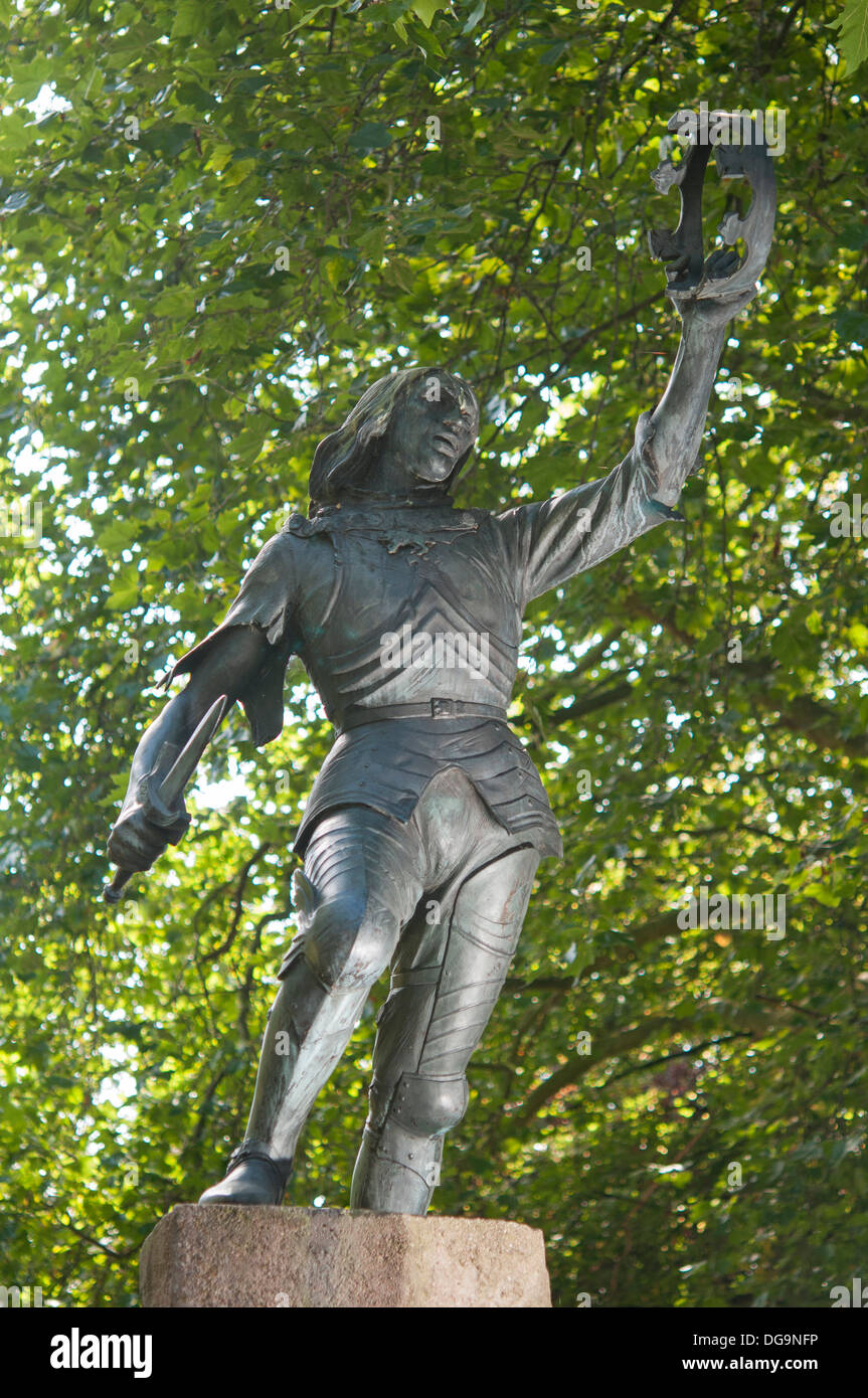 A statue of King Richard III by James Walter Butler RA, which stands in ...