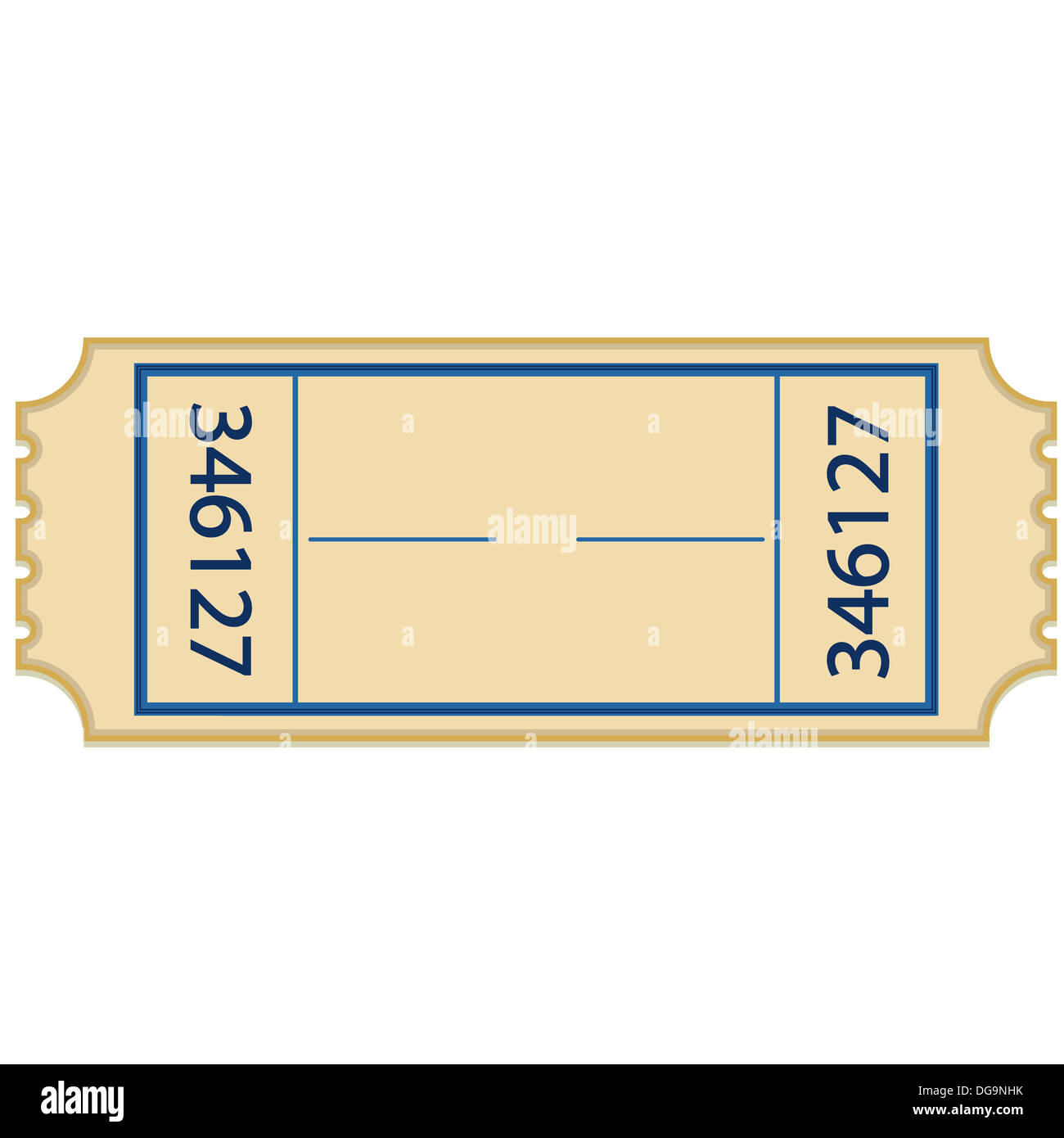 Vintage paper ticket hi-res stock photography and images - Alamy