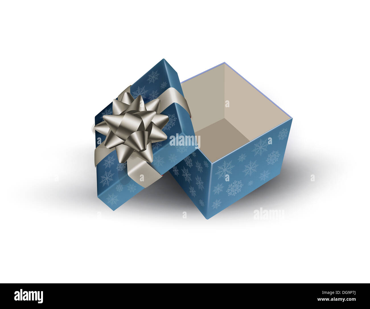 Open gift box. Vector illustration Stock Photo - Alamy