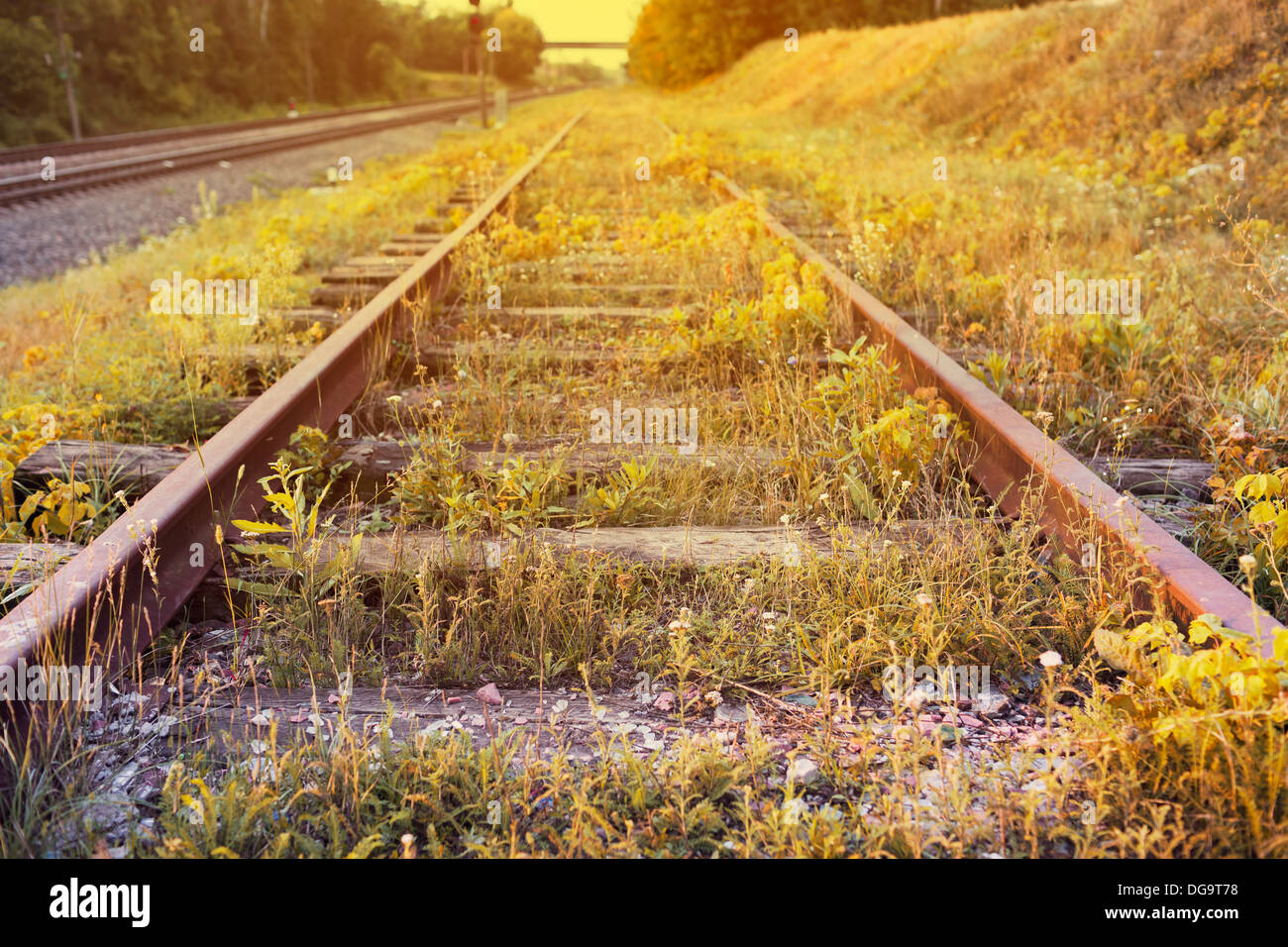 Old freight station tracks hi-res stock photography and images - Alamy