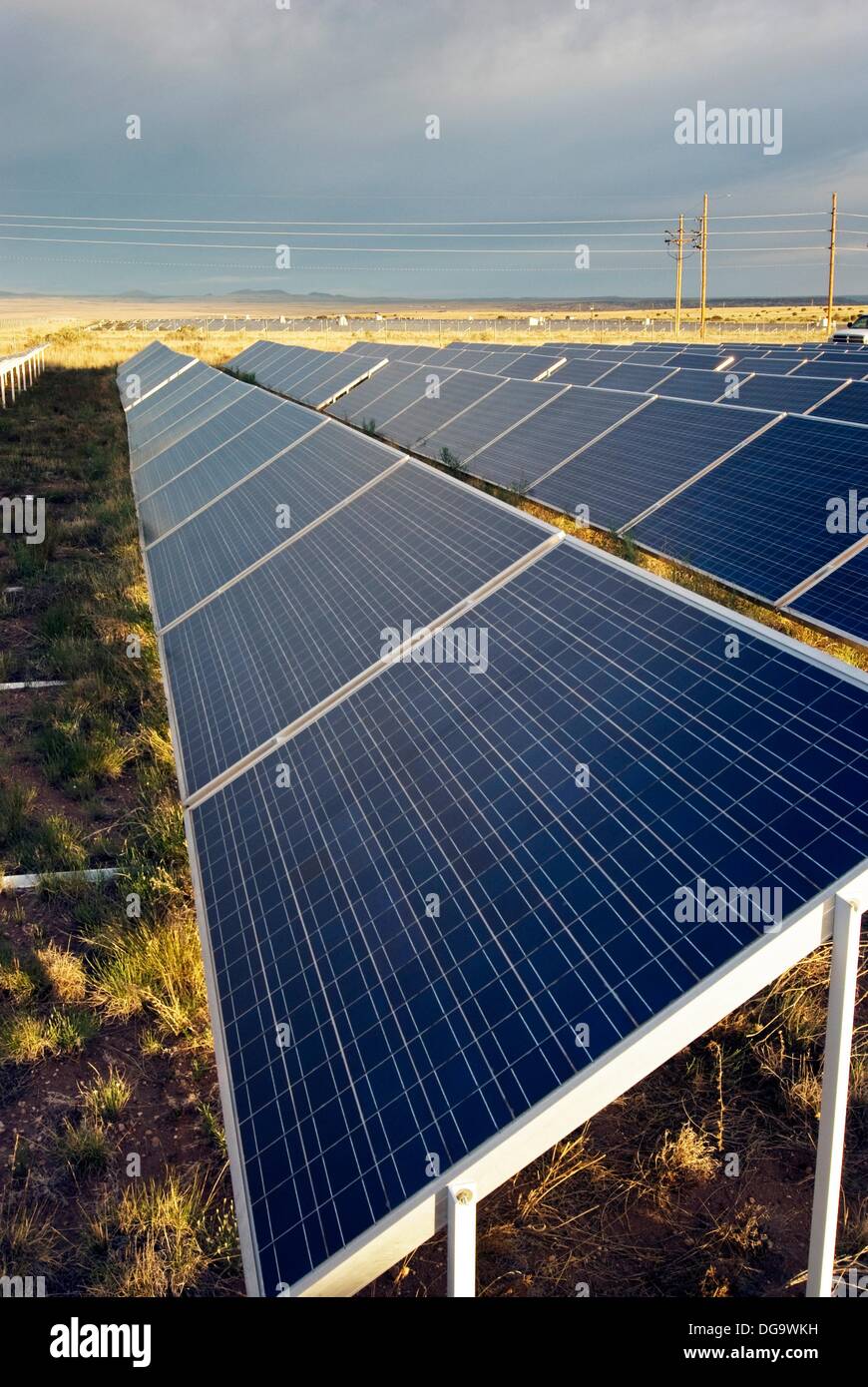 Solar photovoltaic electricity generating plant, Springerville, Arizona ...