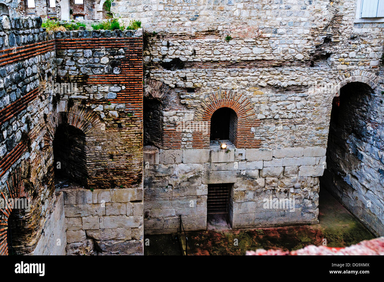 Red tiles feature strongly in the construction of the natural and man ...