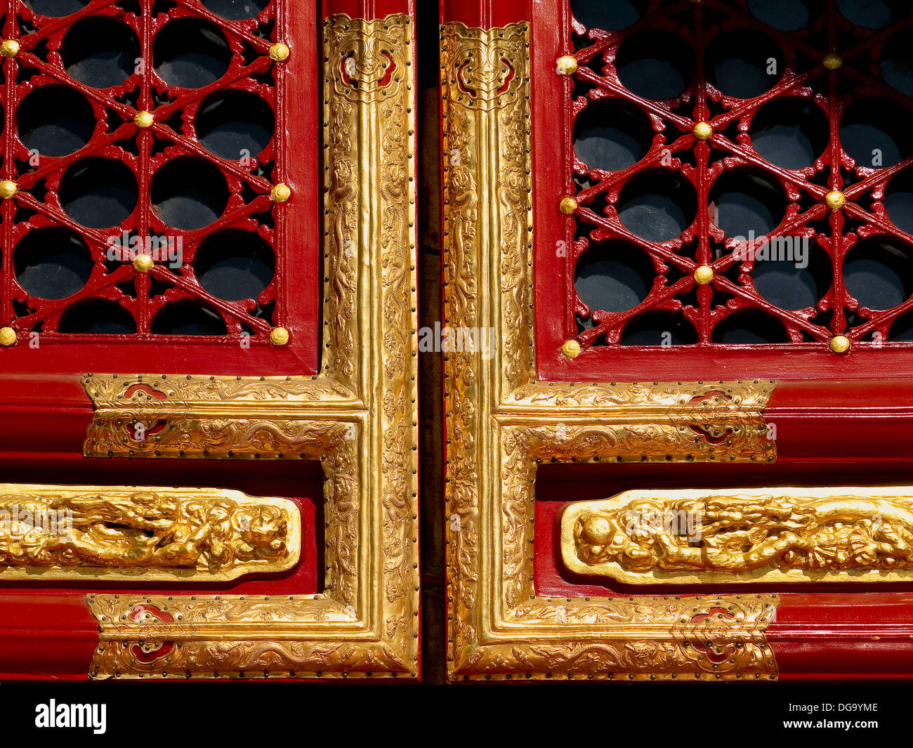 Door detail The Forbidden City Beijing P R of China Stock Photo - Alamy