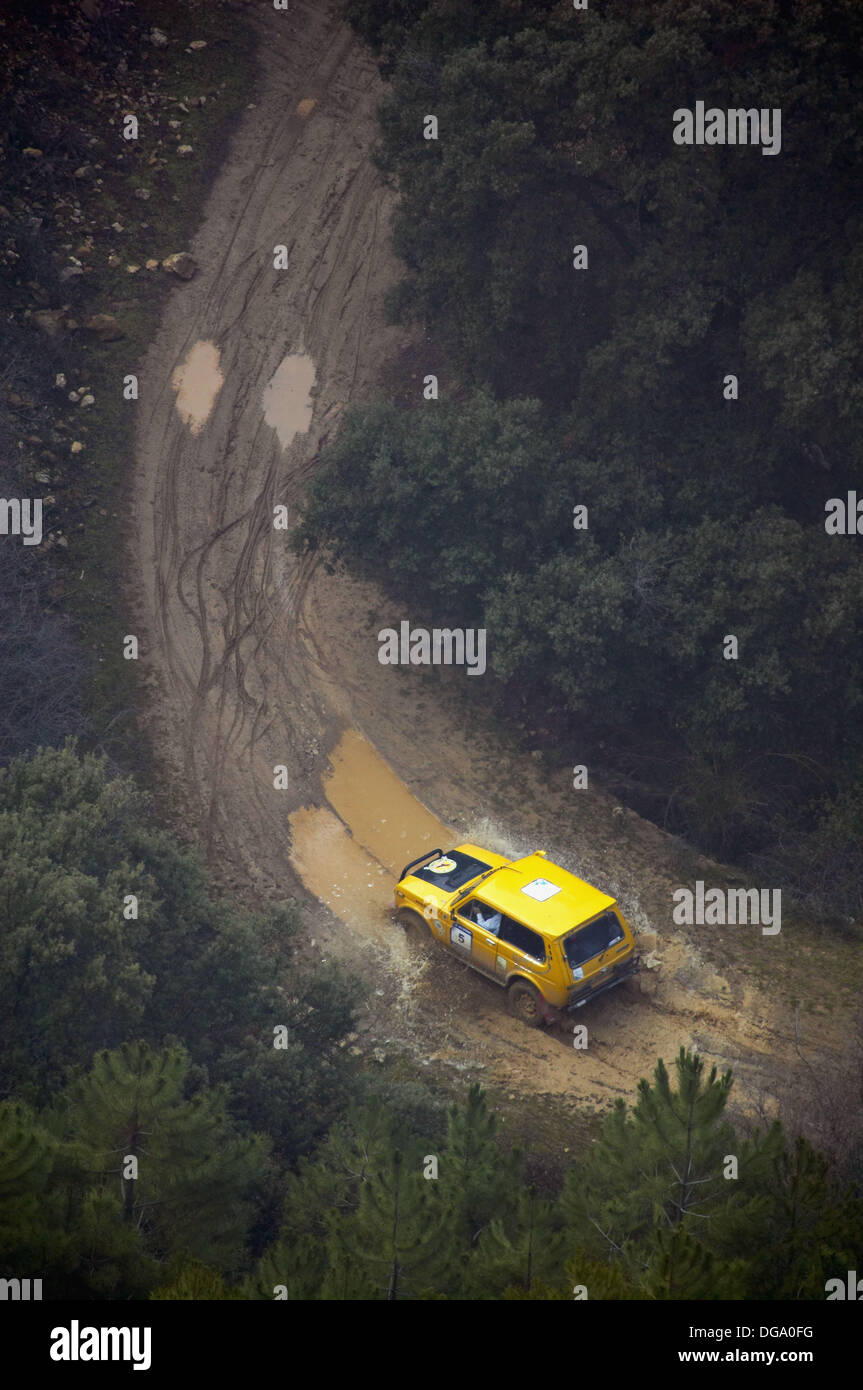 Puddle of mud from above hi-res stock photography and images - Alamy