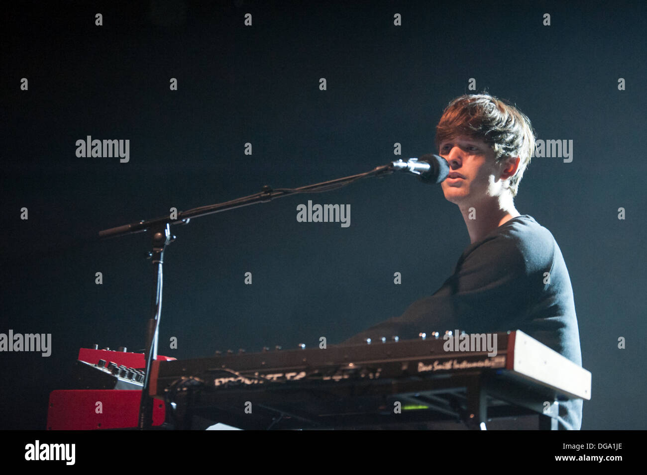 English electronic singer James Blake performs at Zurich Openair 2013 ...