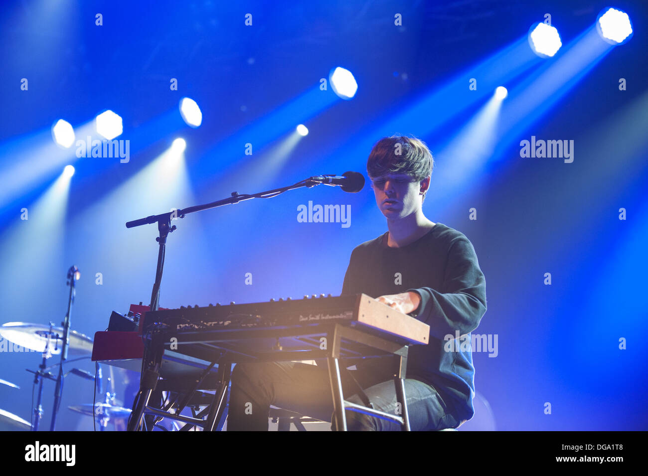 English electronic singer James Blake performs at Zurich Openair 2013 ...