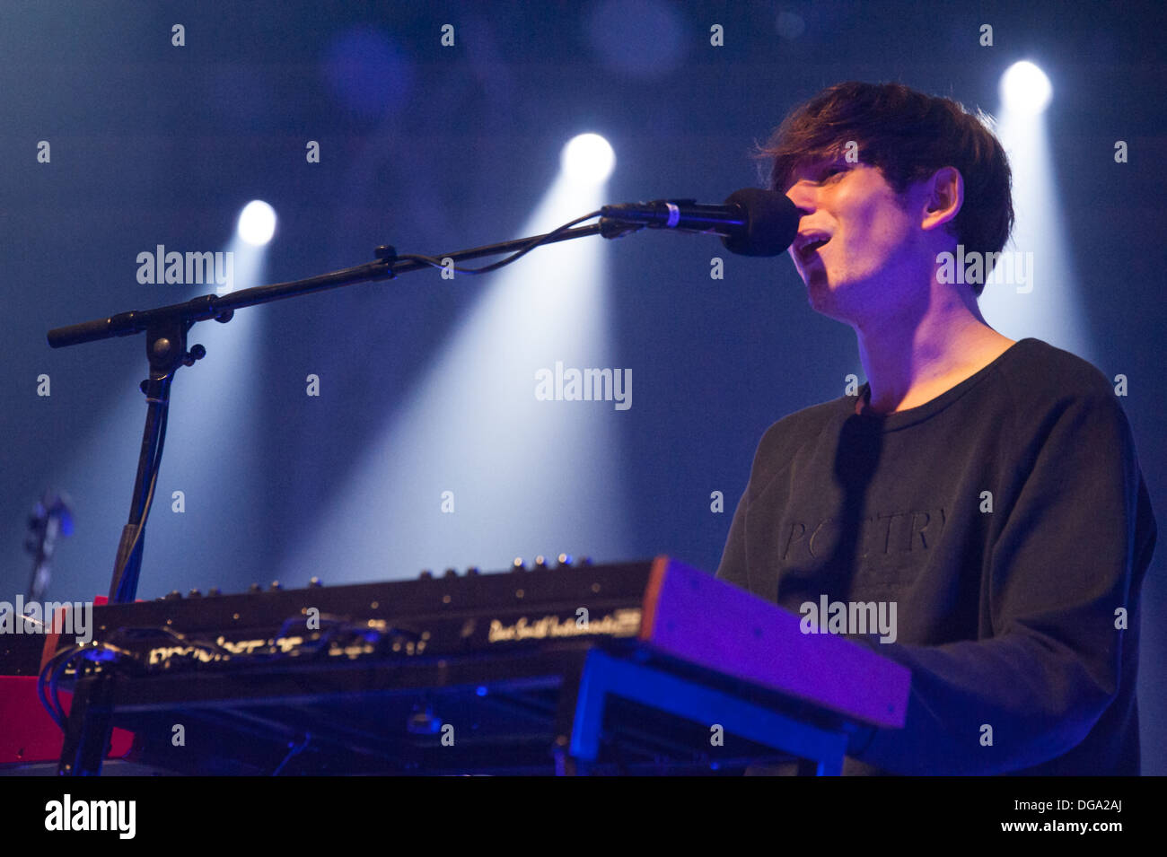 English electronic singer James Blake performs at Zurich Openair 2013 ...
