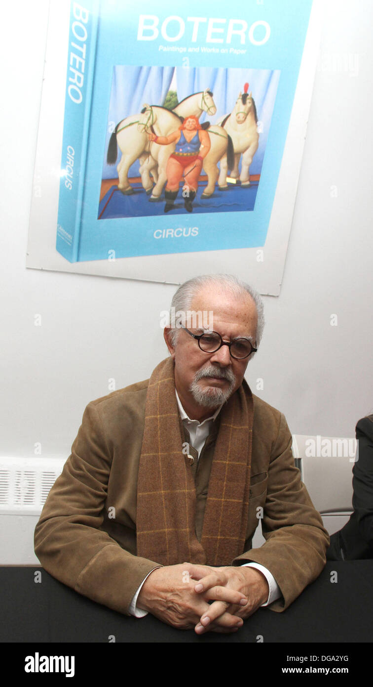 New York, New York, USA. 16th Oct, 2013. Columbian painter FERNANDO ...