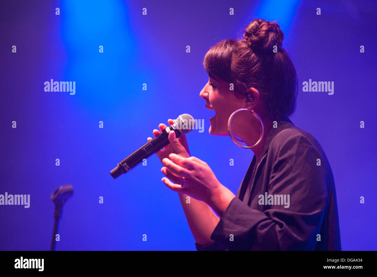British singer Jessie Ware performs at Zurich Openair Festival 2013 ...