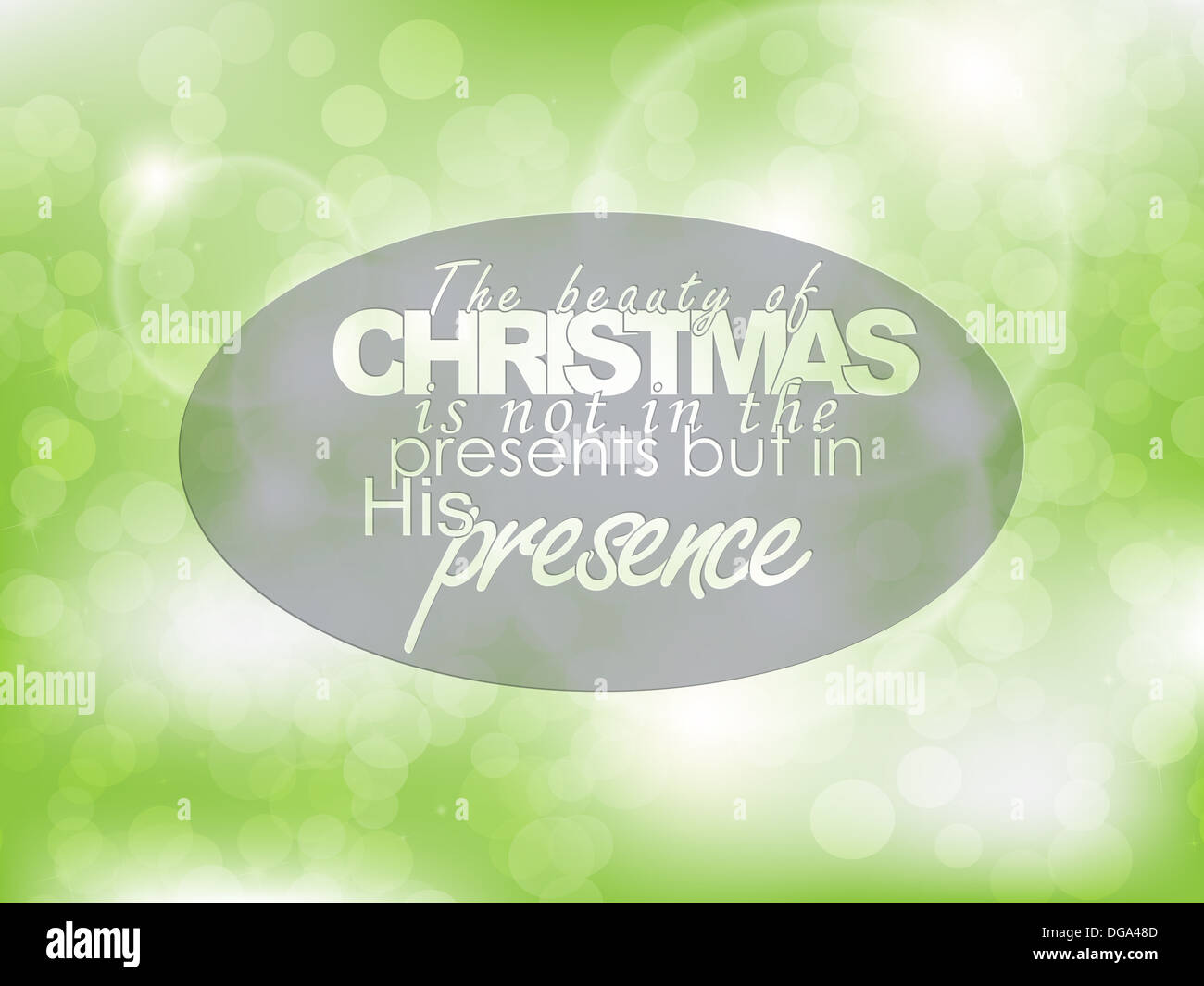 The beauty of Christmas is not in the presents but in his presence ...
