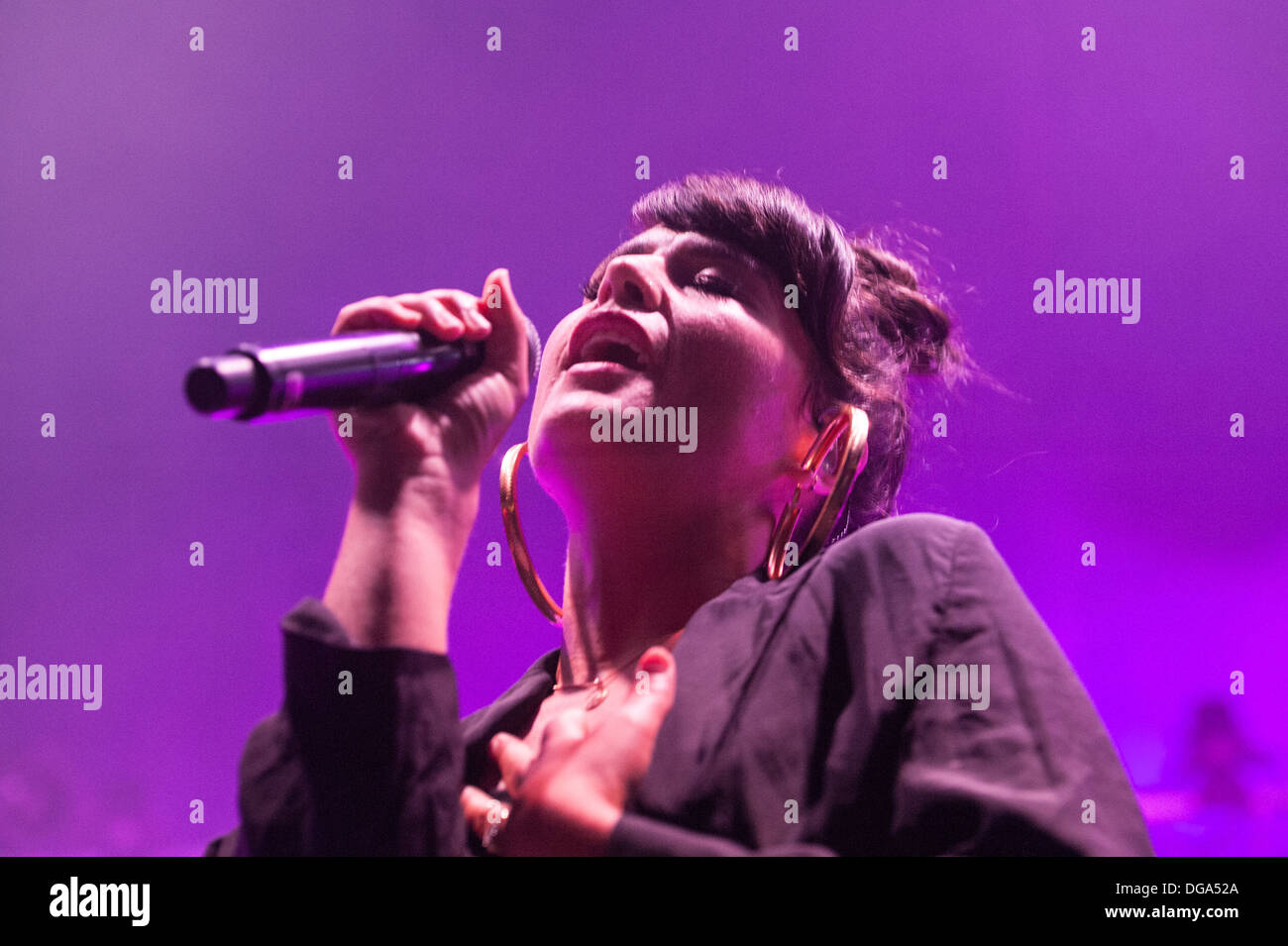 British singer Jessie Ware performs at Zurich Openair Festival 2013 ...