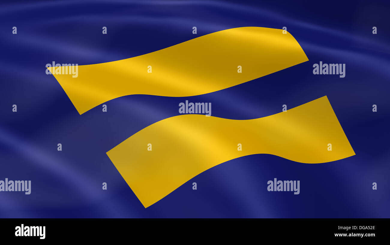 Human rights flag in the wind. Part of a series Stock Photo - Alamy