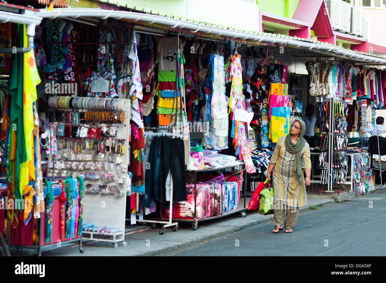 street scene, mahebourg, mauritius Stock Photo - Alamy