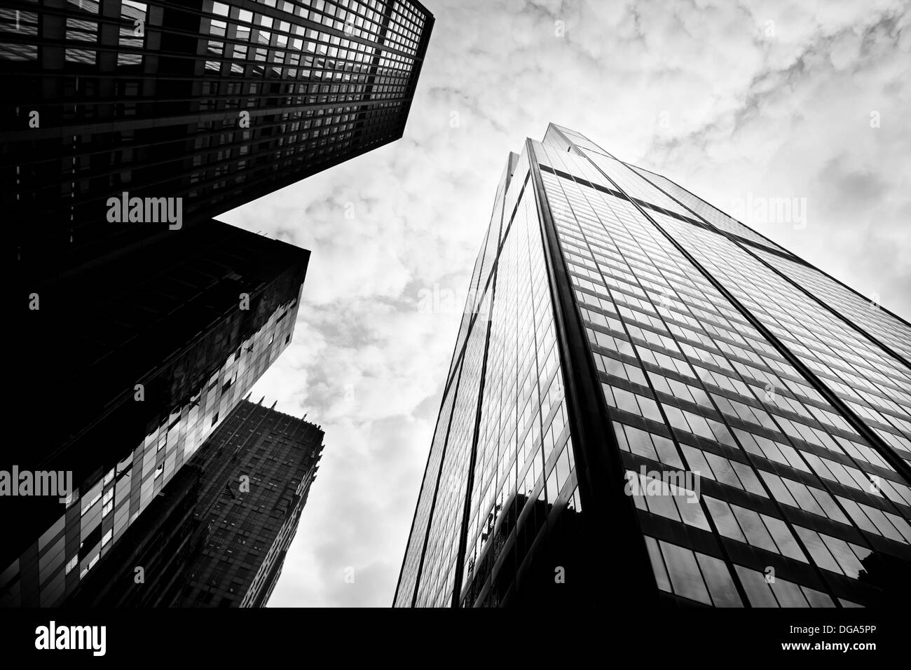 Chicago downtown architecture Black and White Stock Photos & Images - Alamy