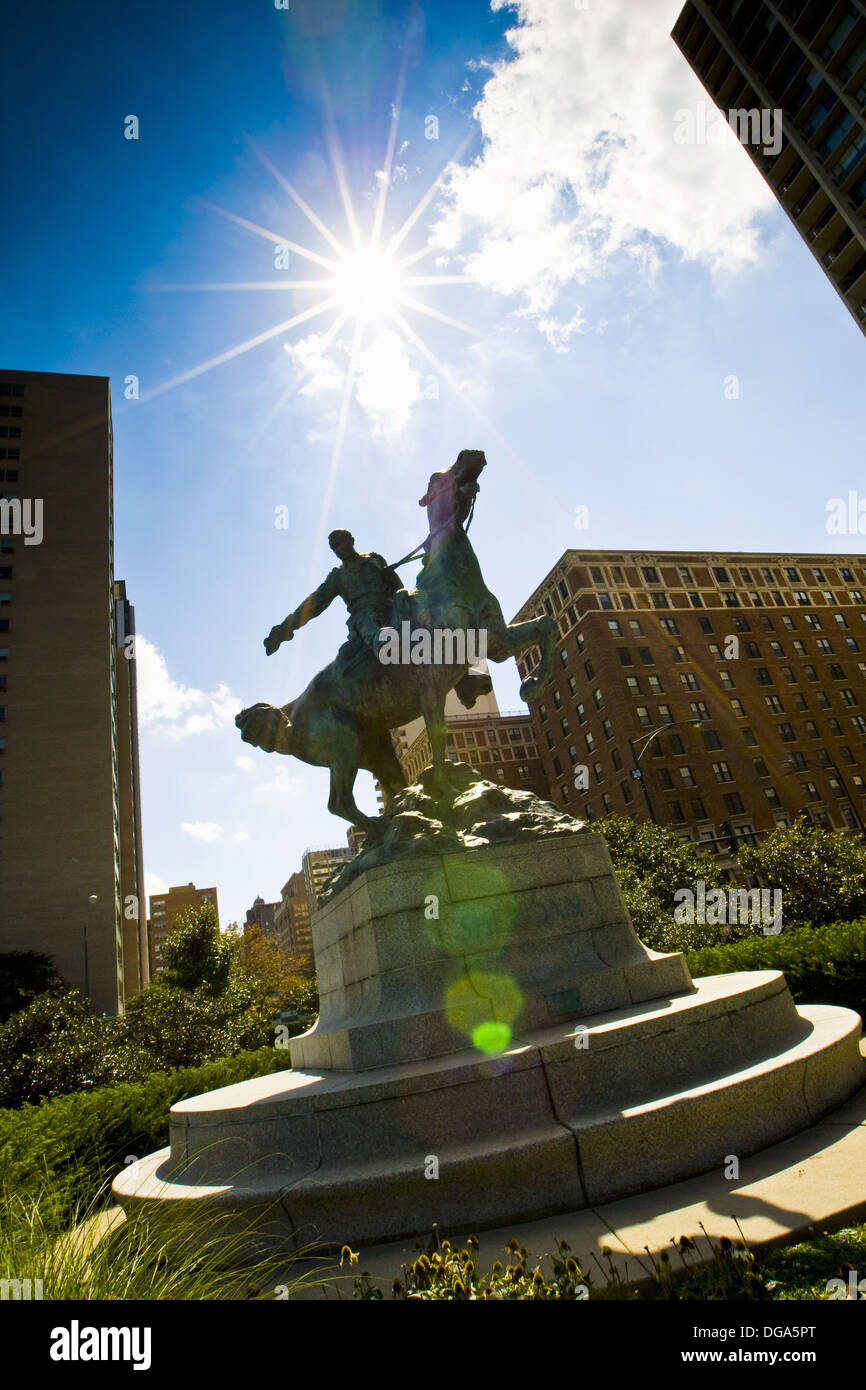 Sheridan statue chicago hi-res stock photography and images - Alamy