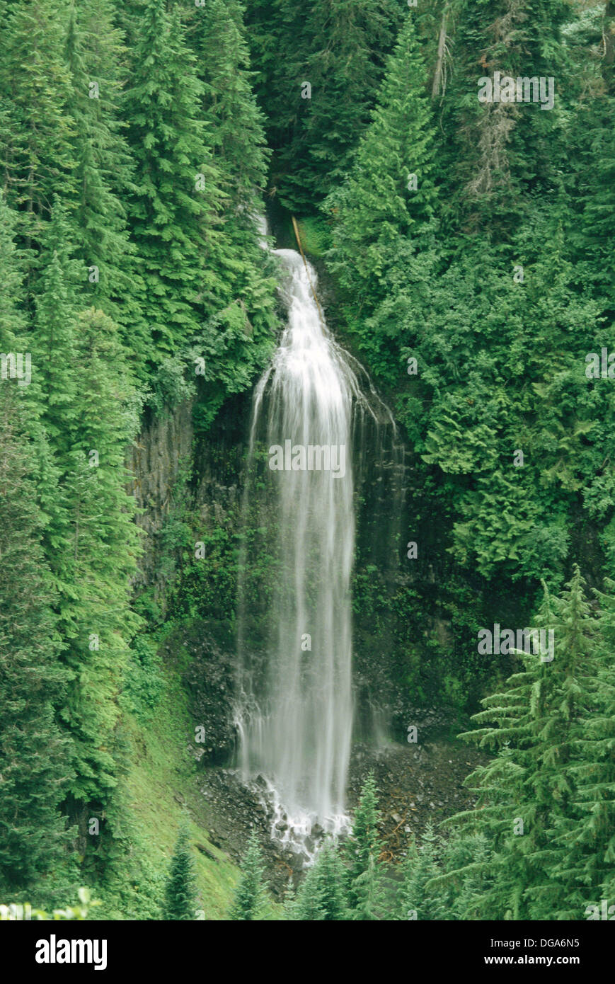 Waterfall Mount Rainier. USA Stock Photo - Alamy