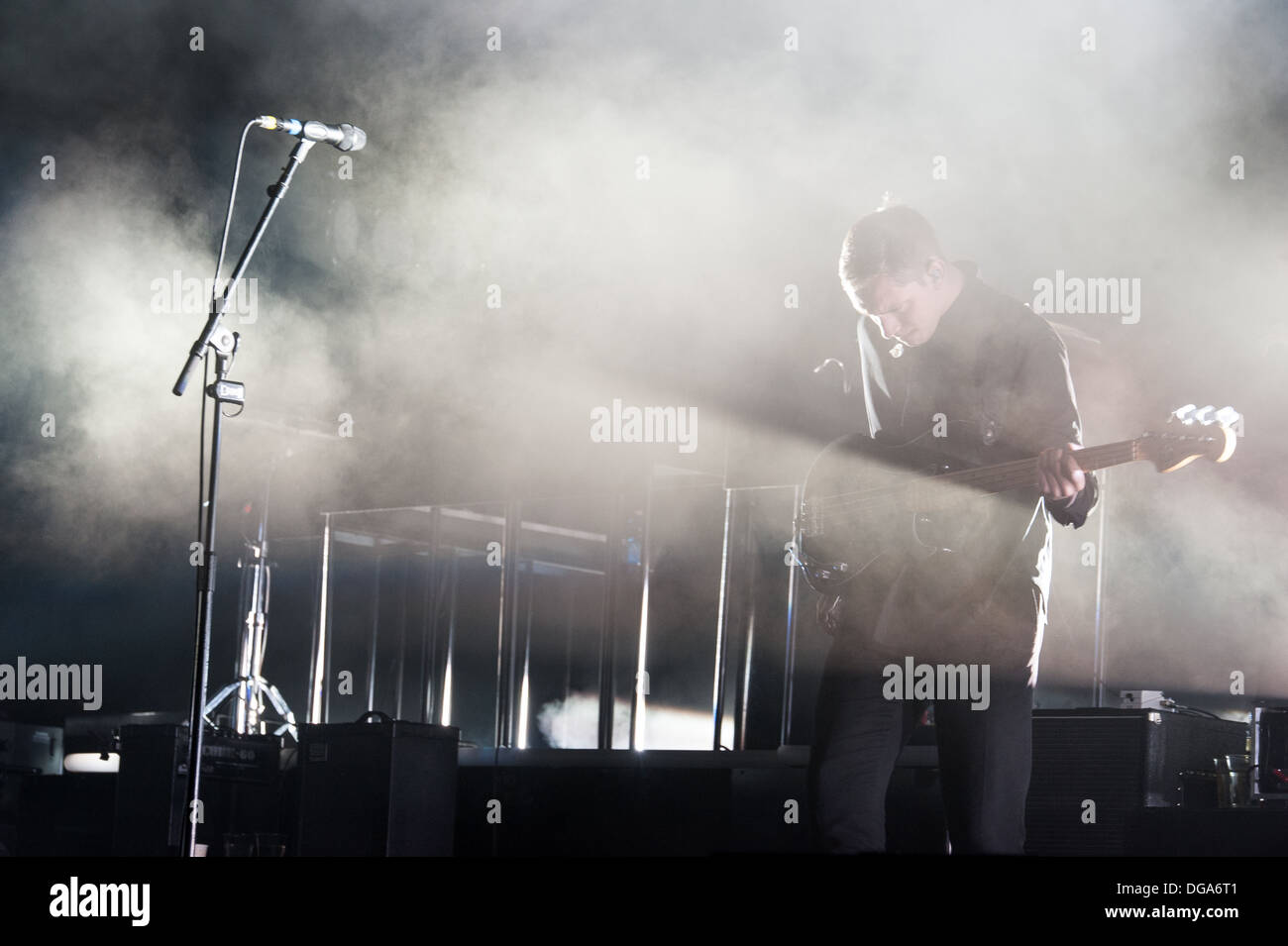 Oliver Sim of English indie pop band The XX performs at Zurich Openair ...