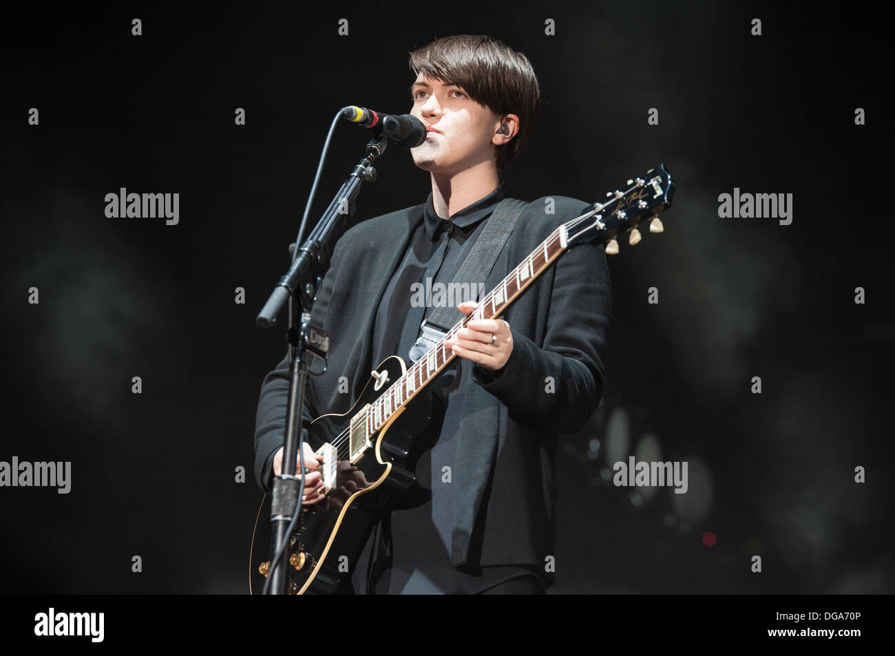 Romy Madley Croft of English indie pop band The XX performs at Zurich ...