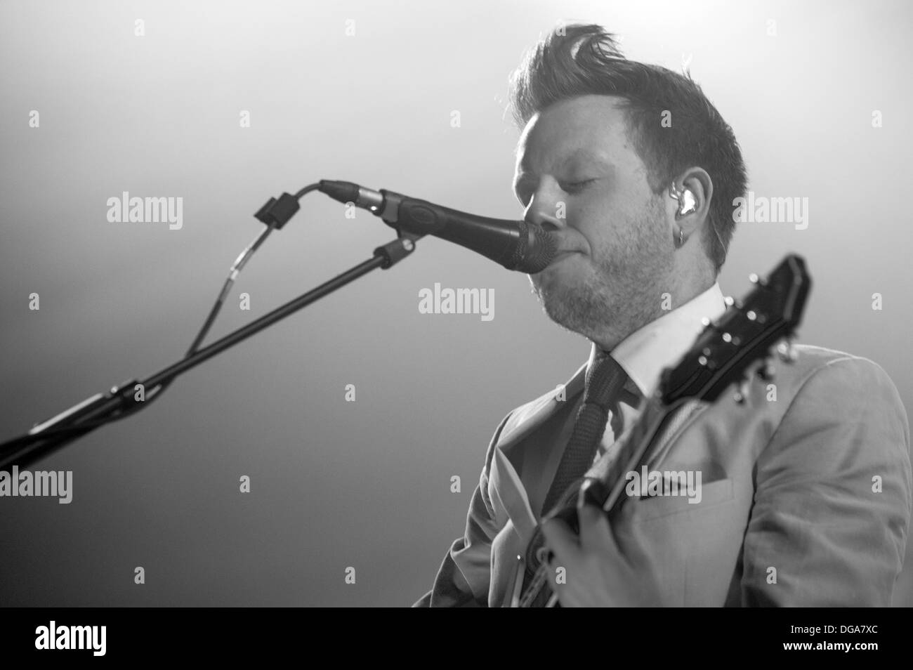 Alex Trimble of Northern Irish indie rock band Two Door Cinema Club ...