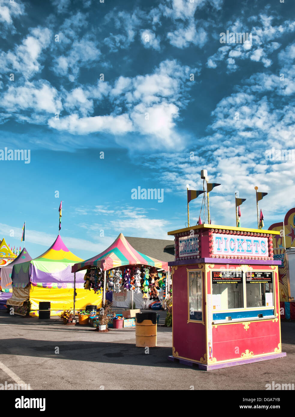Ticket booth fair rides hi-res stock photography and images - Alamy
