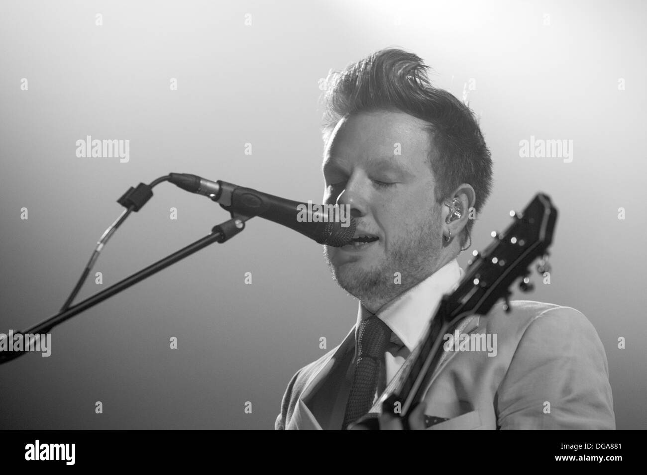 Alex Trimble of Northern Irish indie rock band Two Door Cinema Club ...