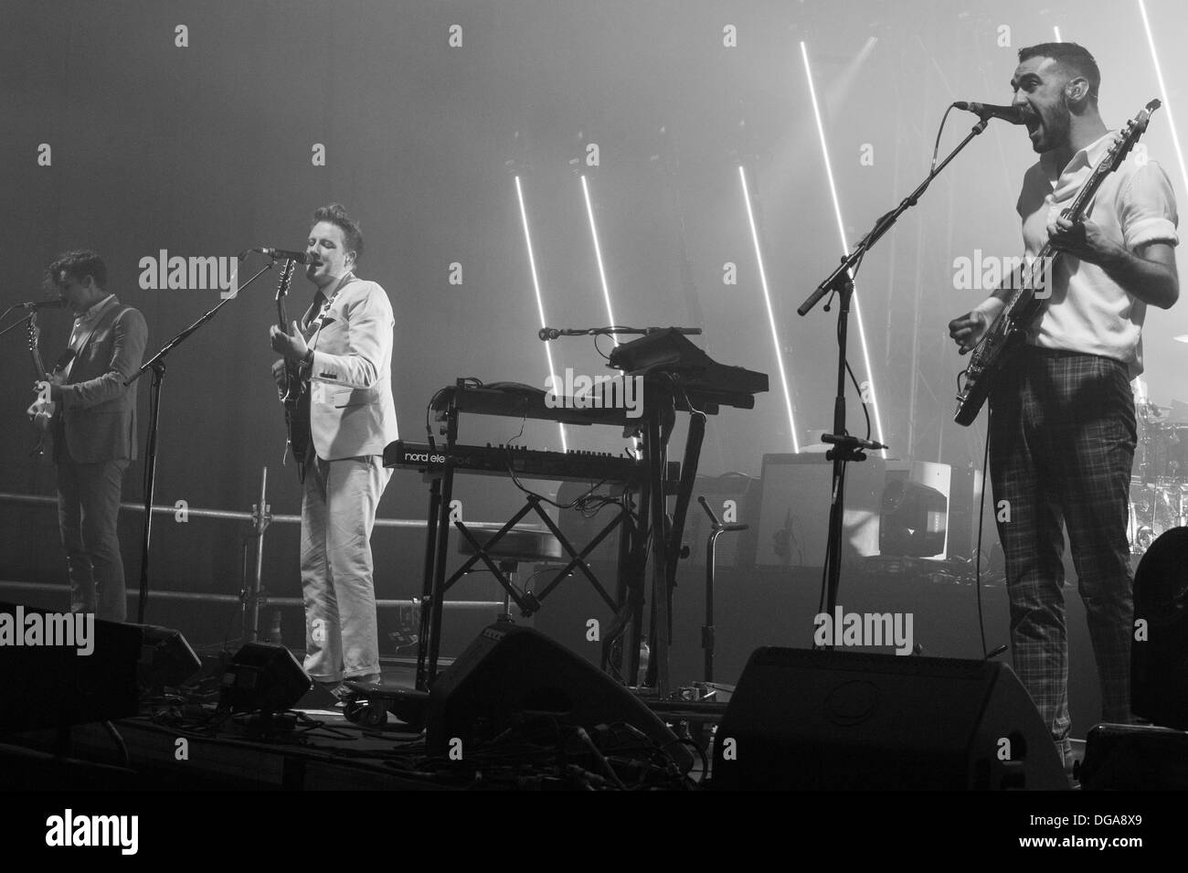 Trimble, Baird and Halliday of Northern Irish indie rock band Two Door ...