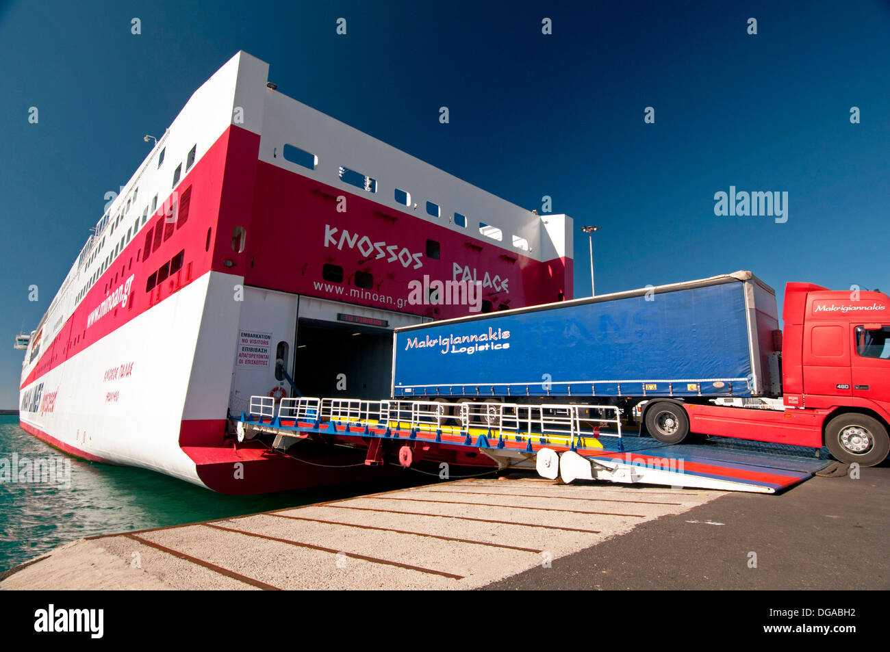 Mediterranean passenger ferry vehicle ferry hi-res stock photography ...
