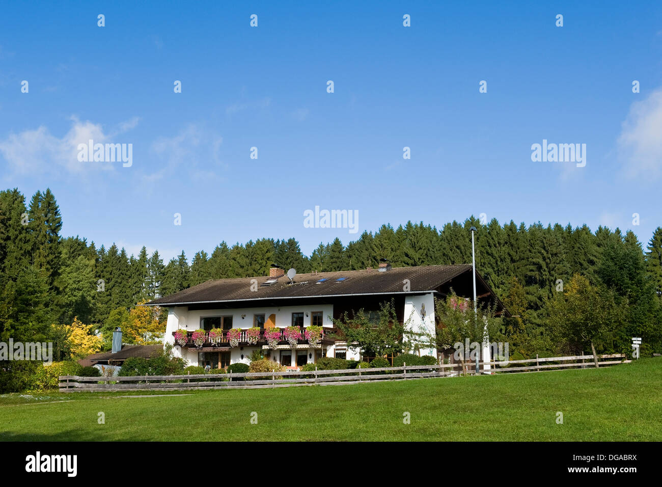 Germany, Bavaria, surrounding of Fussen, traditional house Stock Photo ...