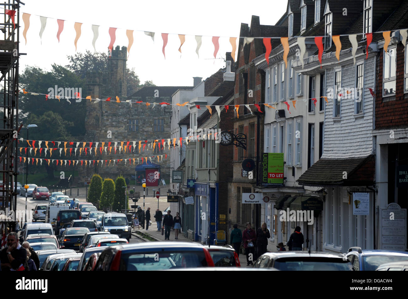 Battle High Street Sussex UK Stock Photo - Alamy