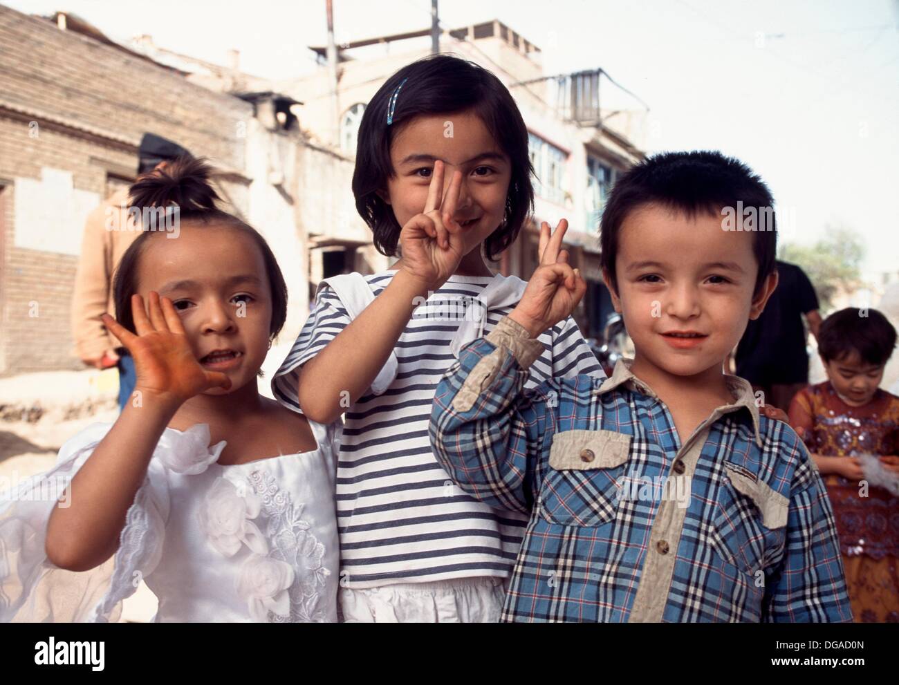 Group uyghur children hi-res stock photography and images - Alamy