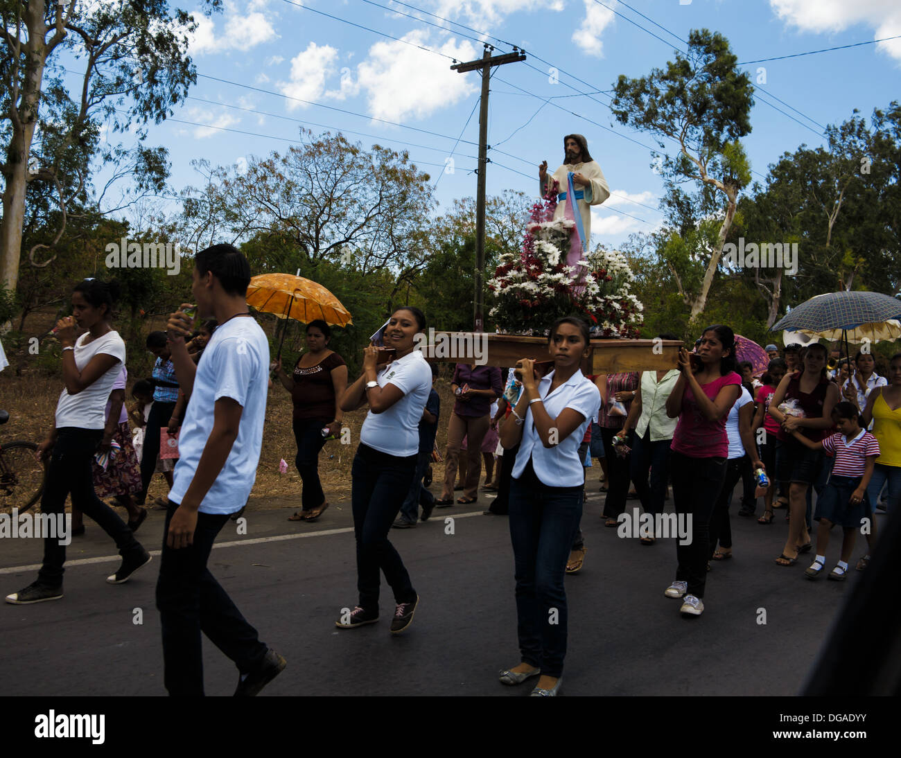 Christian easter parade jesus carrying hi-res stock photography and ...