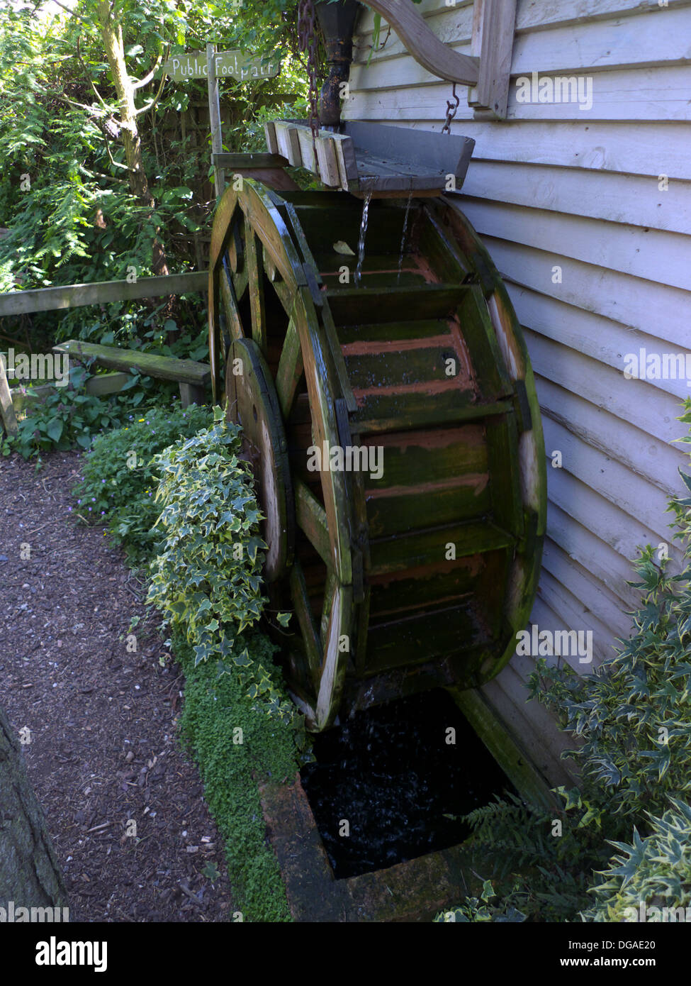 Mock water wheel garden feature hi-res stock photography and images - Alamy