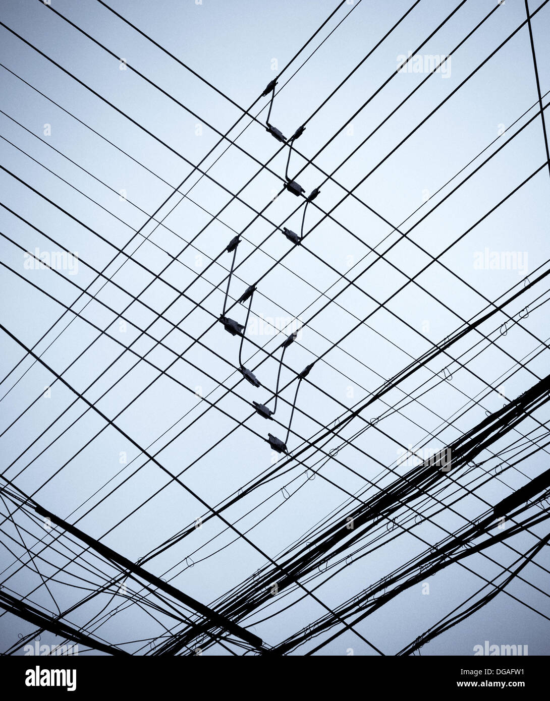 China power line hi-res stock photography and images - Alamy