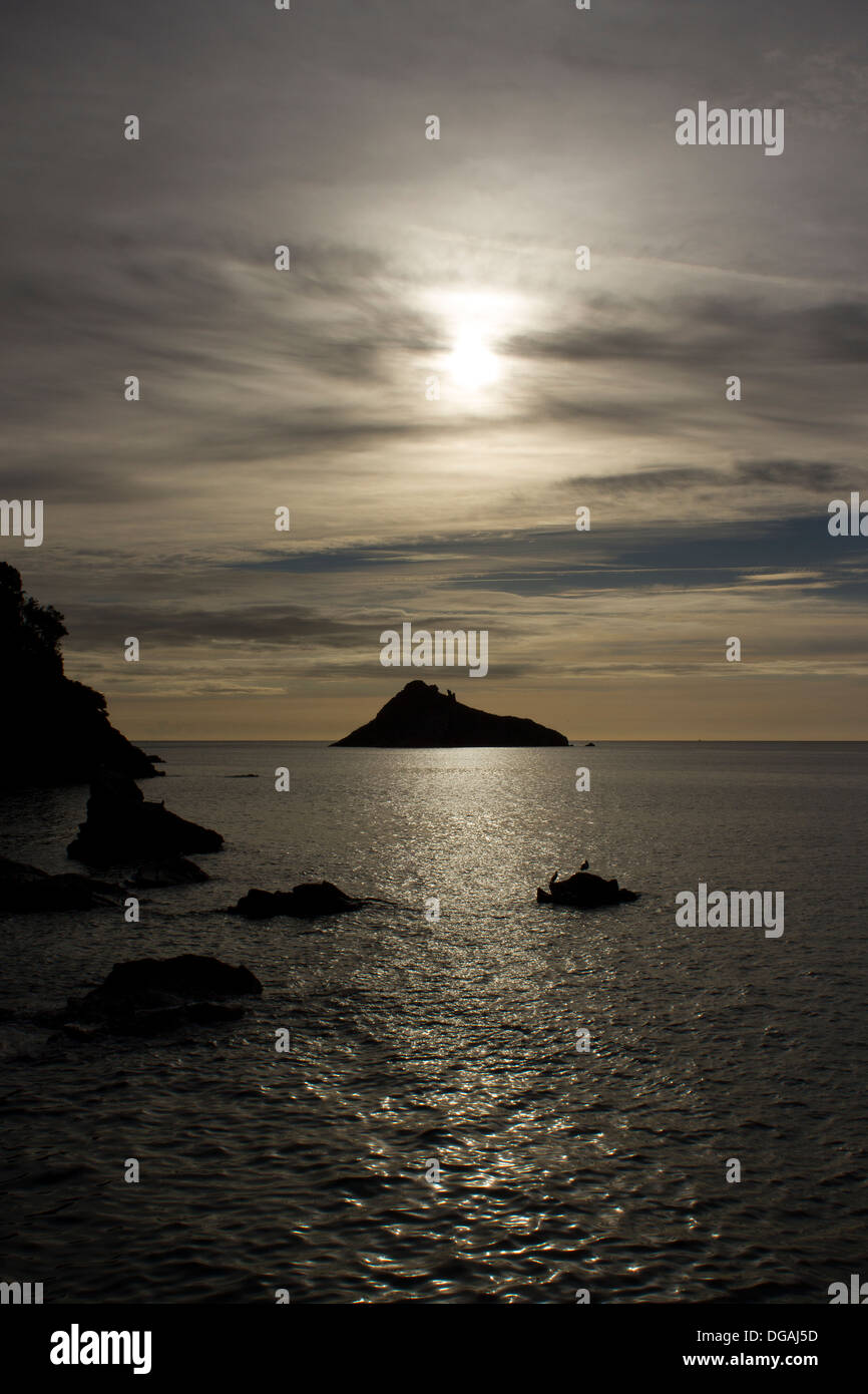 Thatcher rock,Torquay,Thatcher rock,Torquay,sunrise over Paignton ...