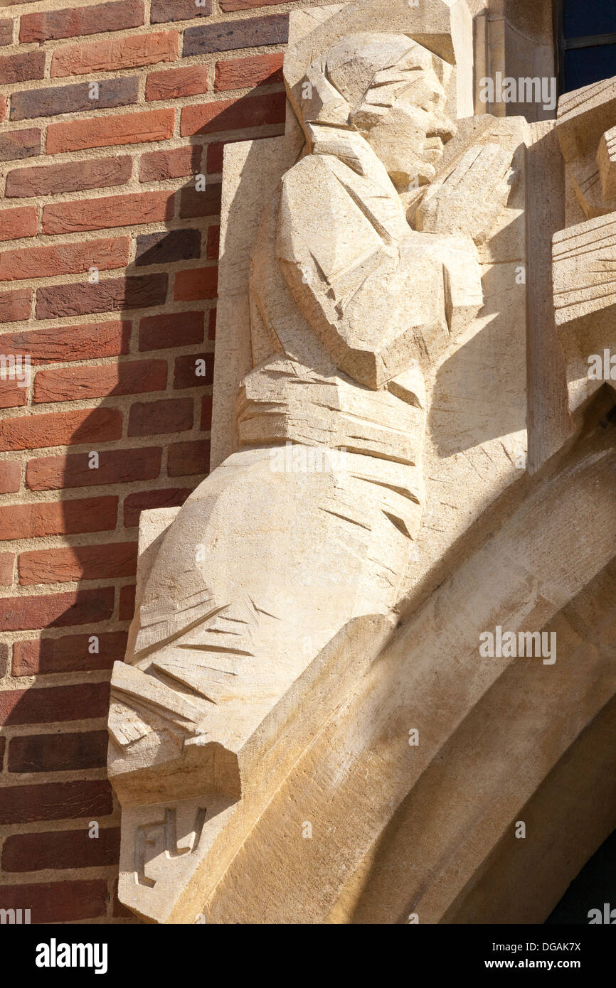 Statue of Evelyn Underhill on the west front, Guildford Cathedral ...