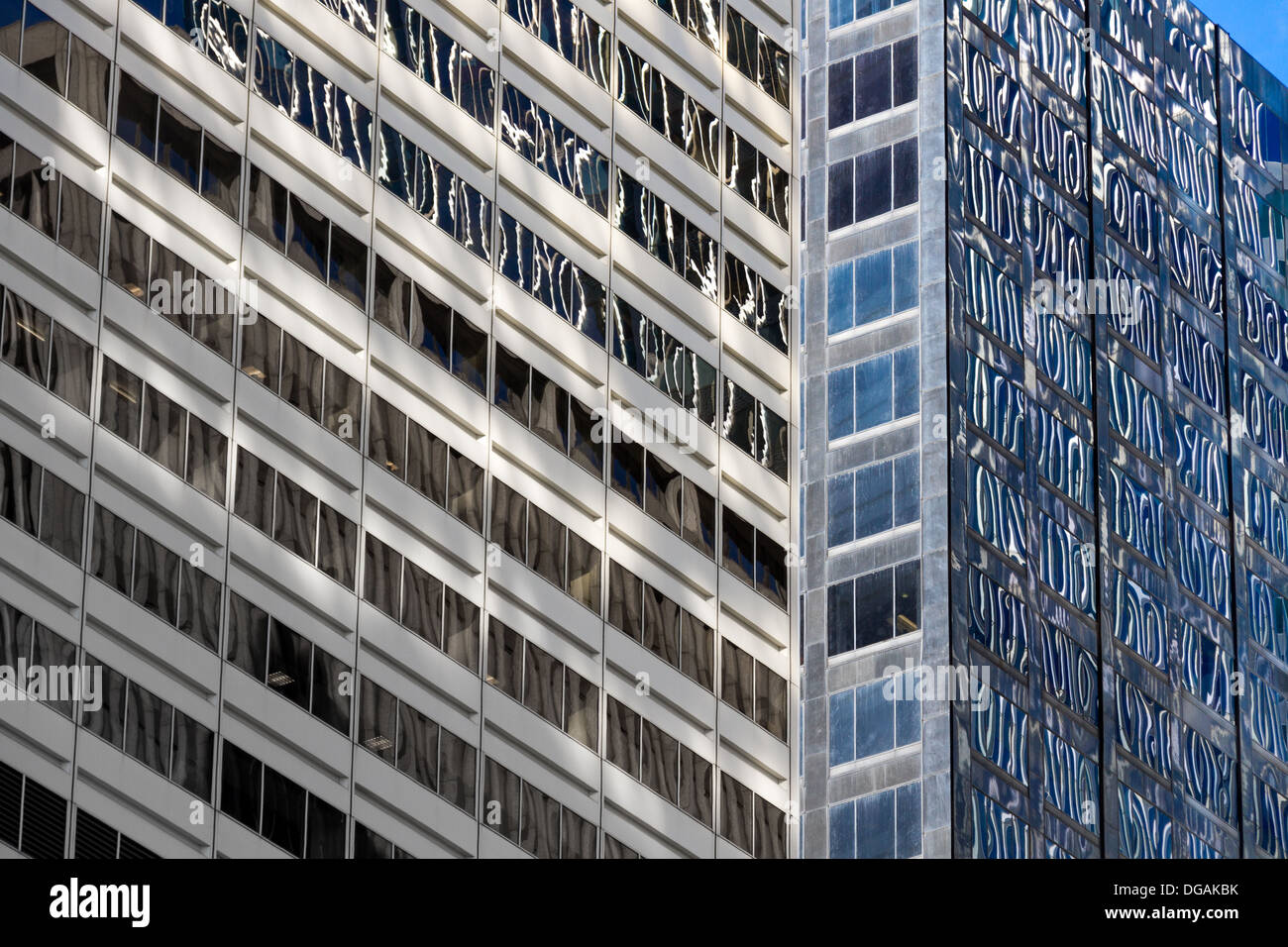 abstract detail of reflective office block windows Stock Photo - Alamy
