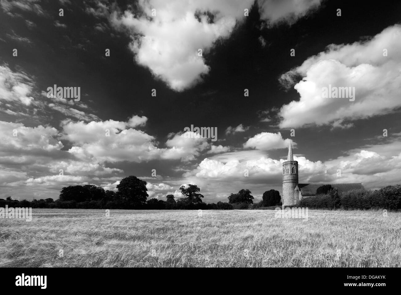 St Georges parish church, Shimpling village, Norfolk County, England ...