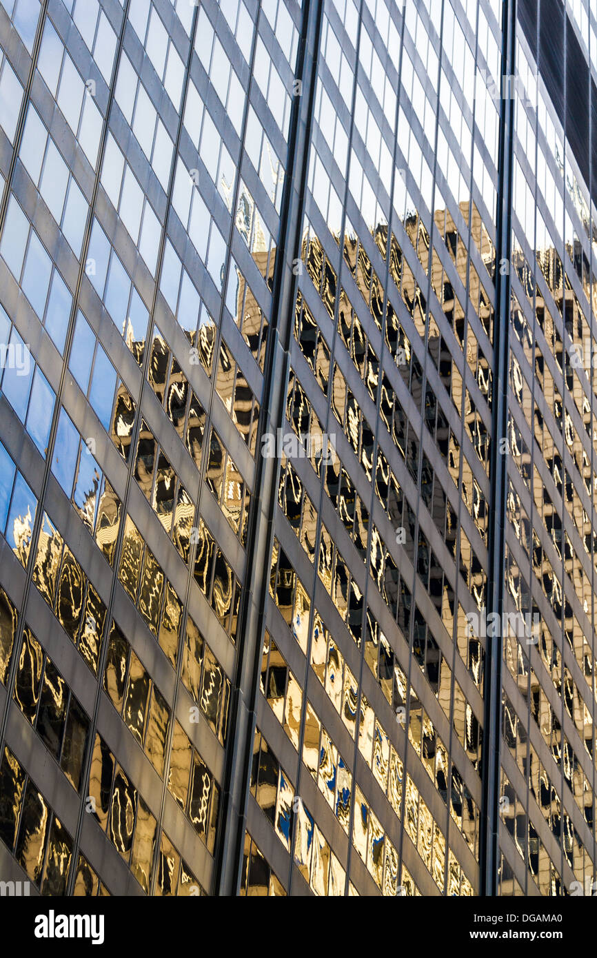 Building reflection in skyscraper windows, Chicago, USA Stock Photo - Alamy