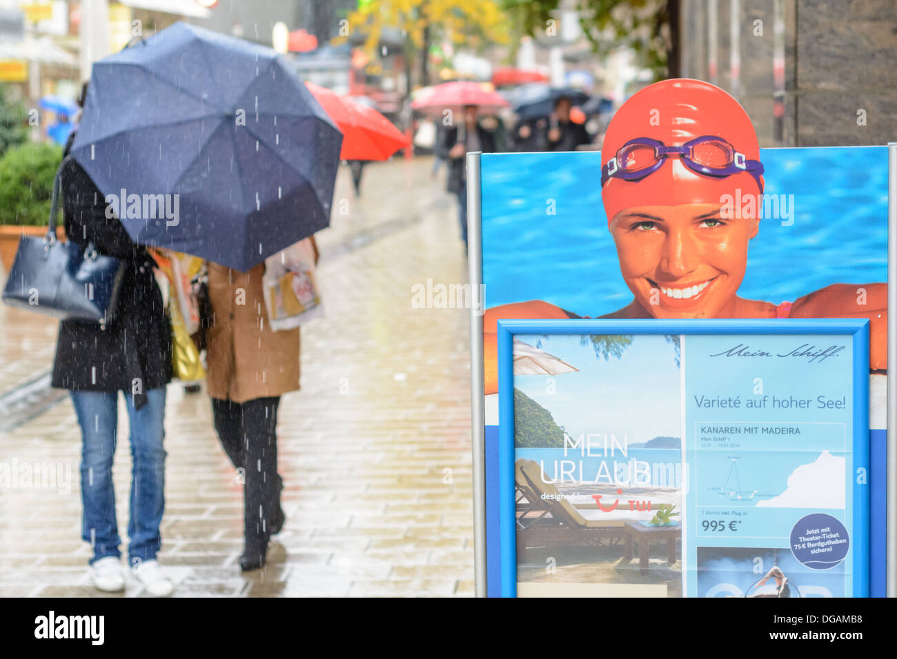 Rain umbrella advertising poster hi-res stock photography and images ...