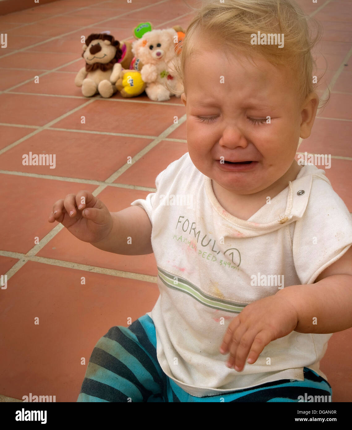 Crying with stuffed animal hi-res stock photography and images - Alamy