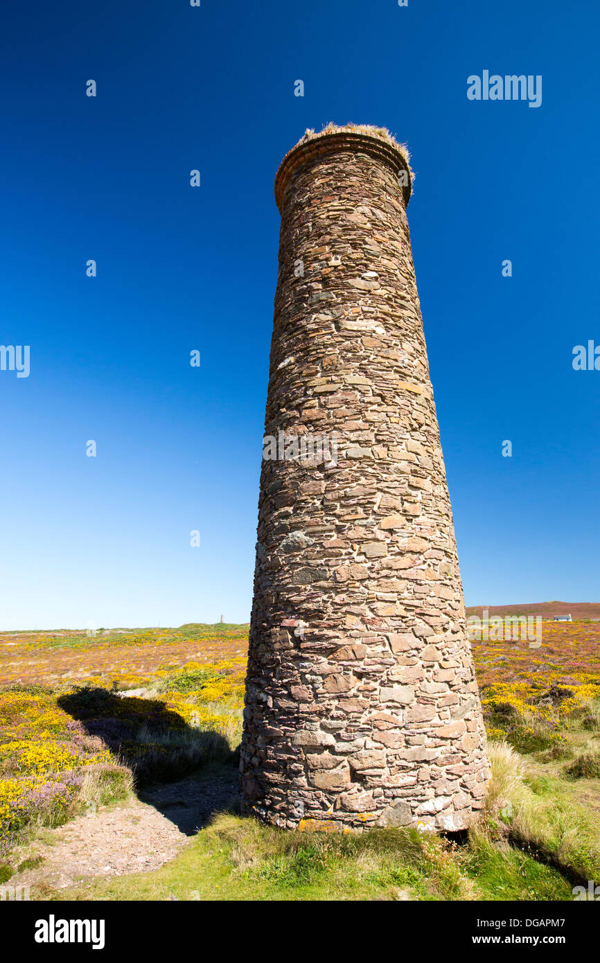 Old Abandoned Tin Mine Chimney High Resolution Stock Photography and ...