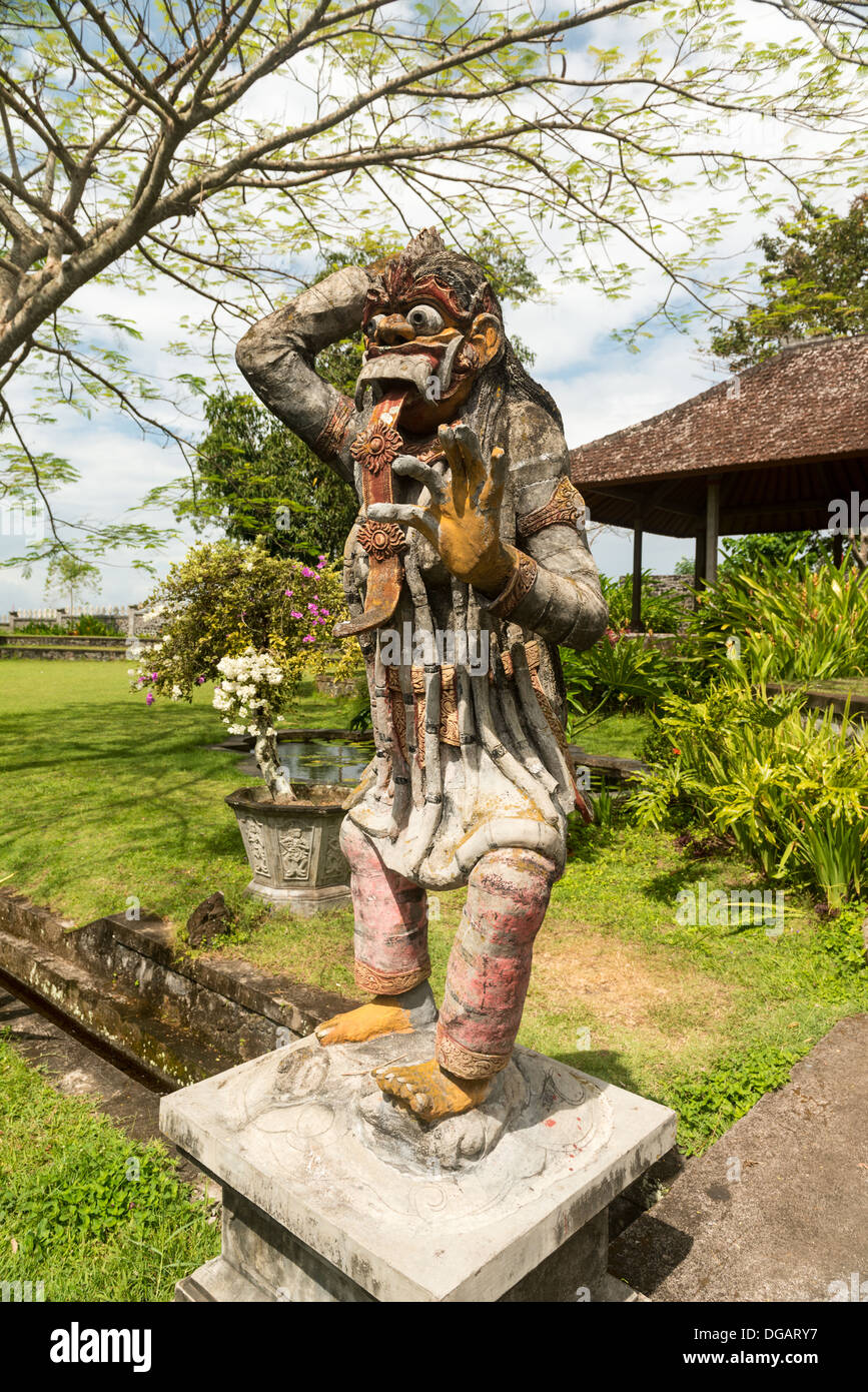 Closeup of traditional Balinese God statue in Central Bali temple Stock ...