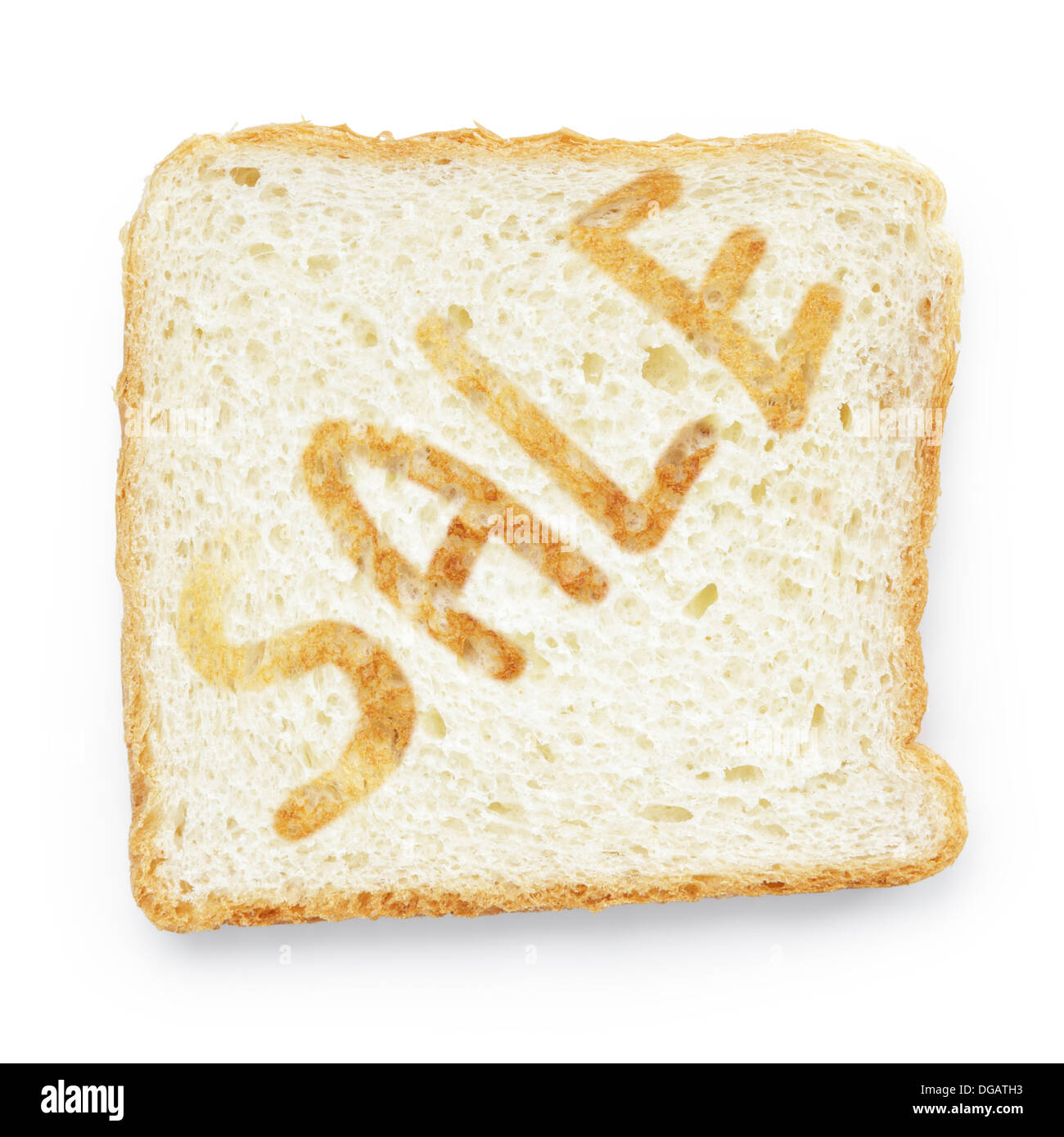 slice of bread on sale, on white background with shadow Stock Photo - Alamy