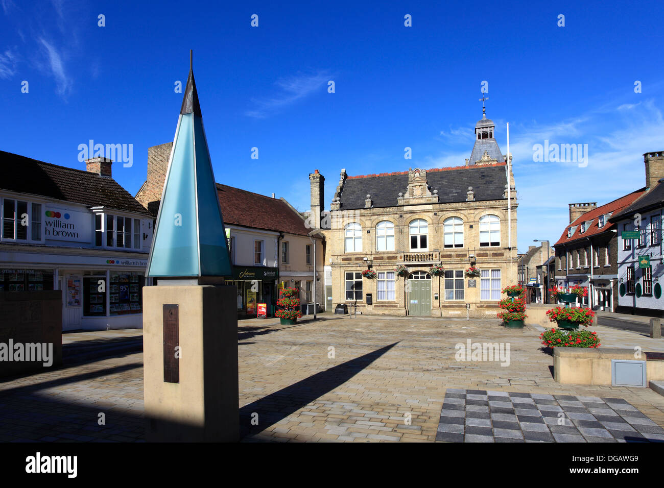 Town square, Downham Market town, Norfolk County, England; UK Stock ...