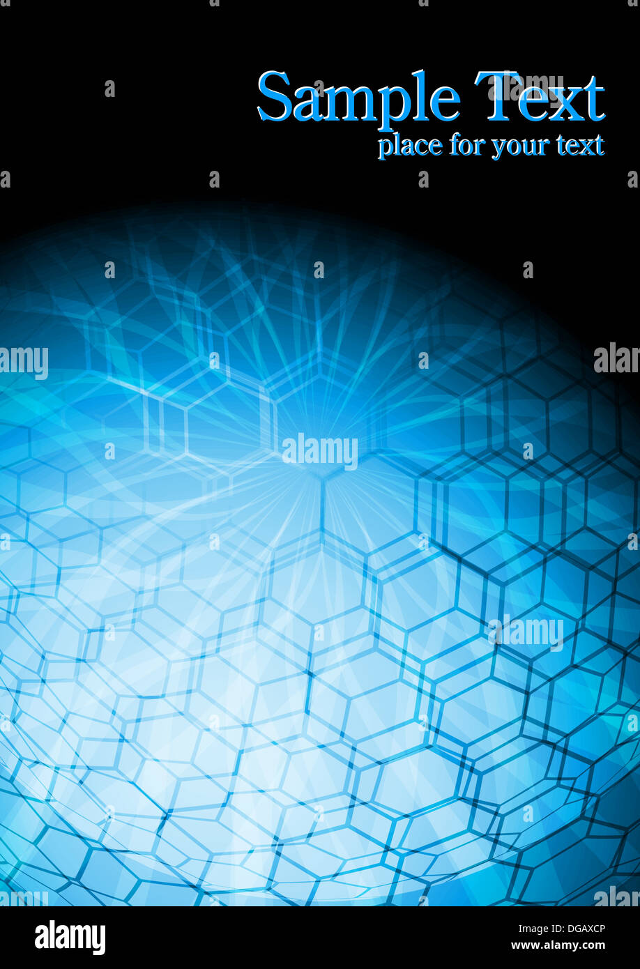 Abstract technical background with hexagon texture Stock Photo - Alamy
