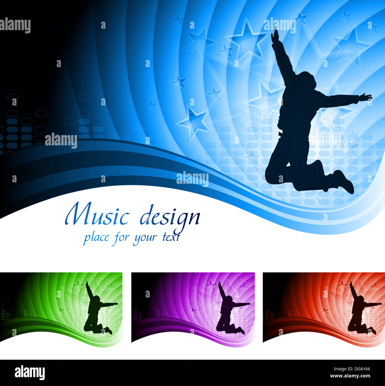 Vector illustration of abstract music design. Eps 10 Stock Photo - Alamy